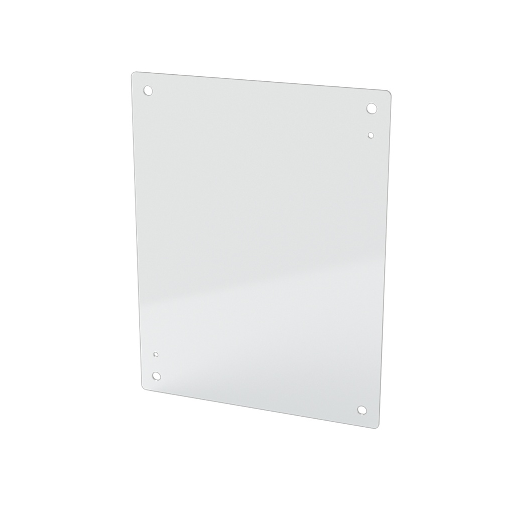 Enclosure Sub-Panel, 17" H x 13" W, Carbon Steel, Powder Coat White ...